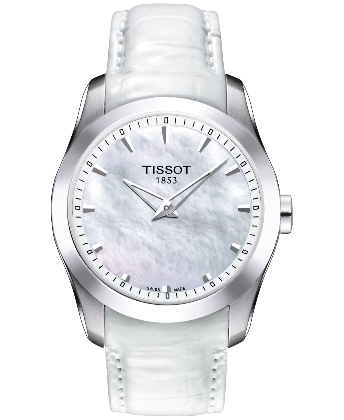 Click here for Tissot Womens Swiss Couturier Grande White Leather... prices