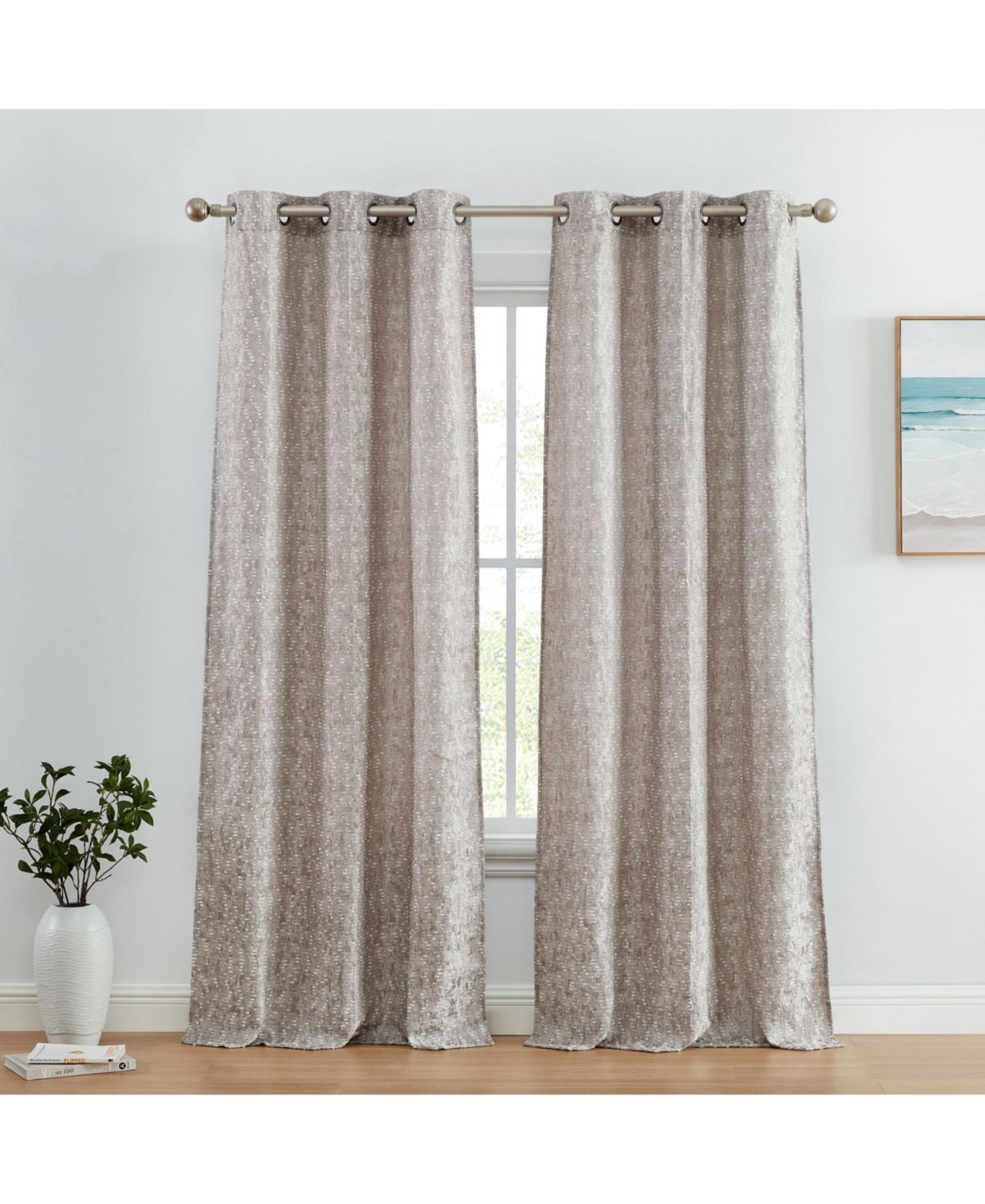 Click here for Hlc.me Avalon Jacquard Slub Texture - Privacy Curt... prices