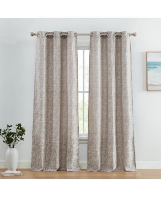 HLC.me Avalon Jacquard Slub Texture - Privacy Curtains with Grommet ...