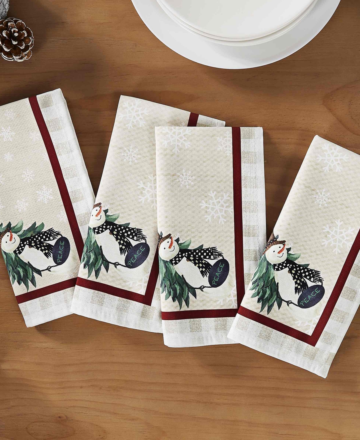 Click here for Avanti Country Snowman Polyester 4 Piece Napkins... prices