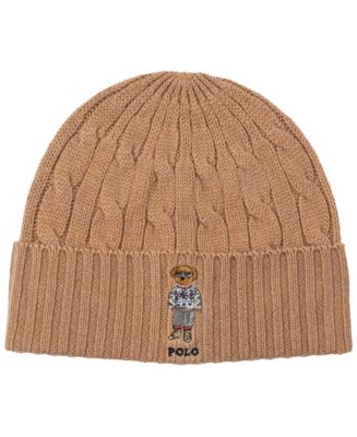 Polo Ralph Lauren Men's Holiday Bear Cable Beanie - Macy's