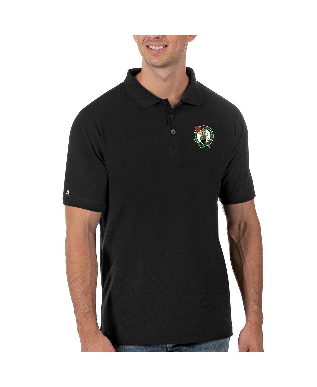 Click here for Antigua Mens Boston Celtics Legacy Pique Polo - Bl... prices