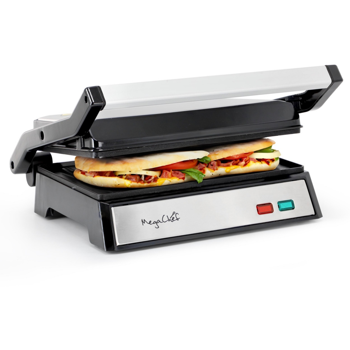 Click here for MegaChef Electric Dual Plate Non-Stick Panini Gril... prices