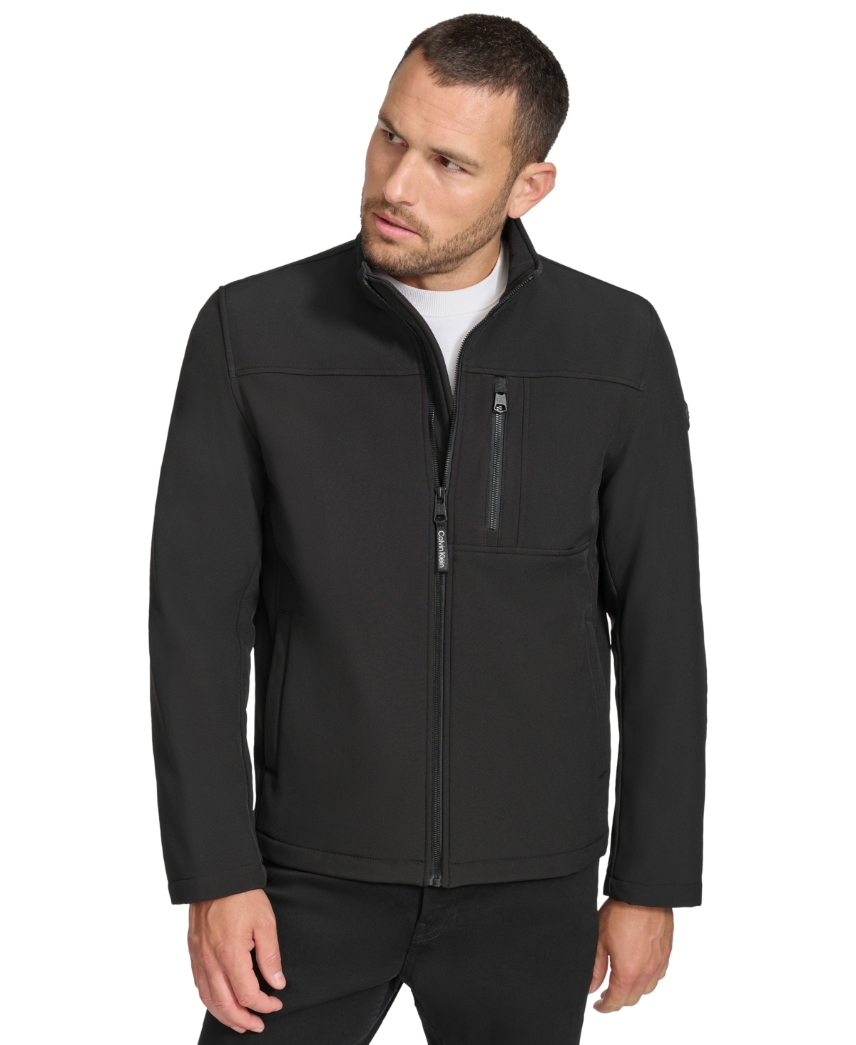 Click here for Calvin Klein Mens Infinite Stretch Soft Shell Jack... prices