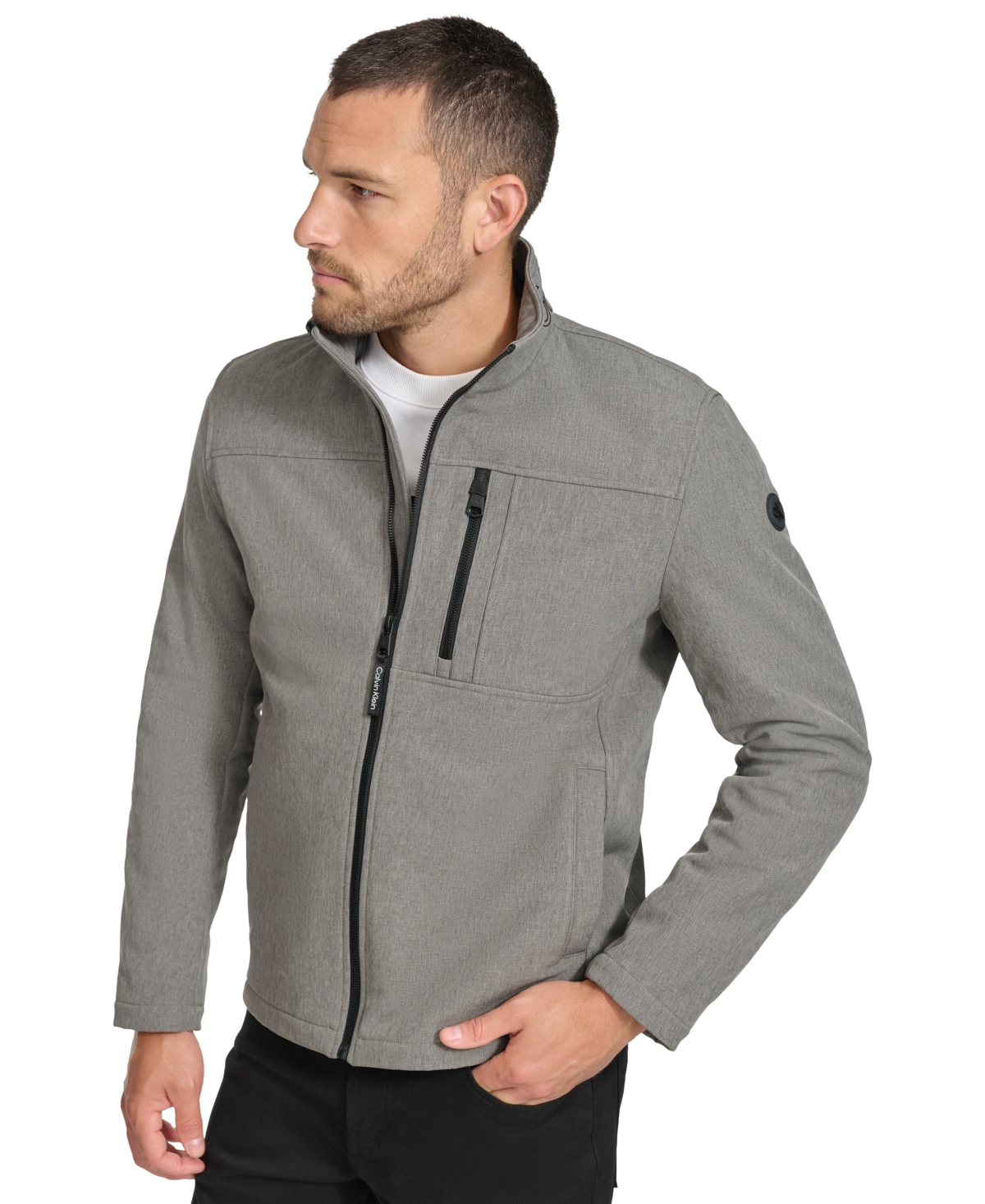 Click here for Calvin Klein Mens Infinite Stretch Soft Shell Jack... prices