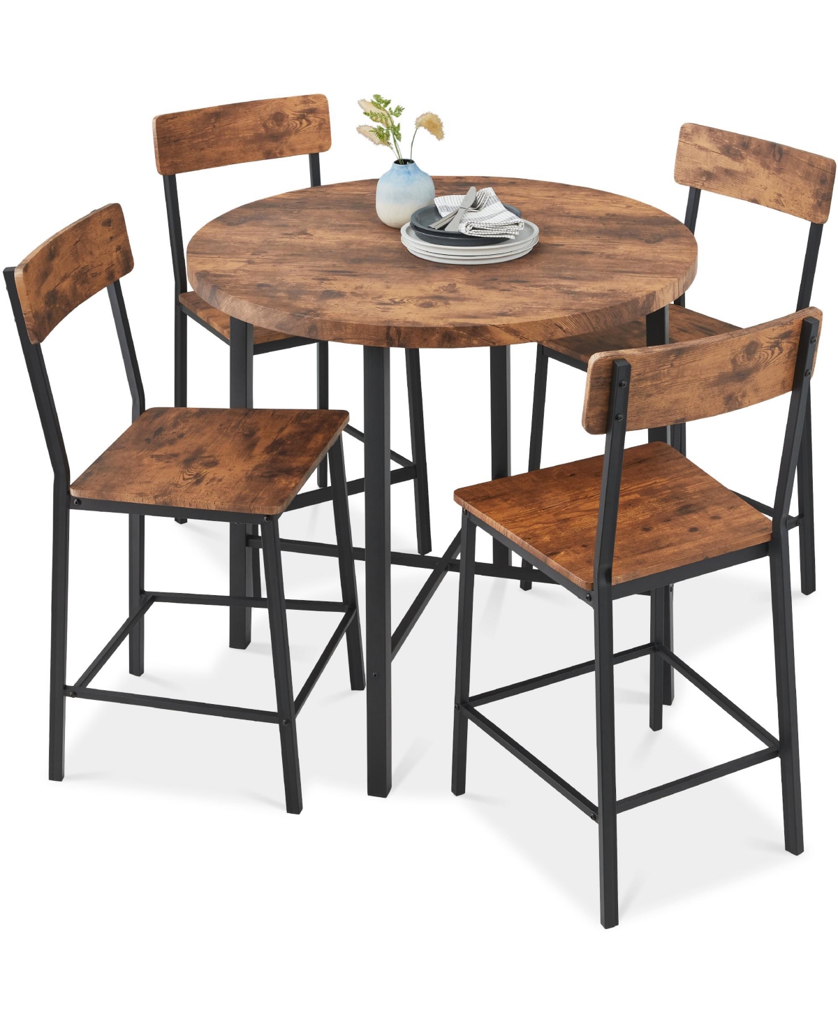 Click here for Best Choice Products 5-Piece Modern Round Counter... prices