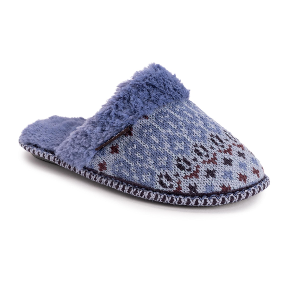 Click here for Muk Luks Womens Frida Scuff Slippers - Moonstone prices