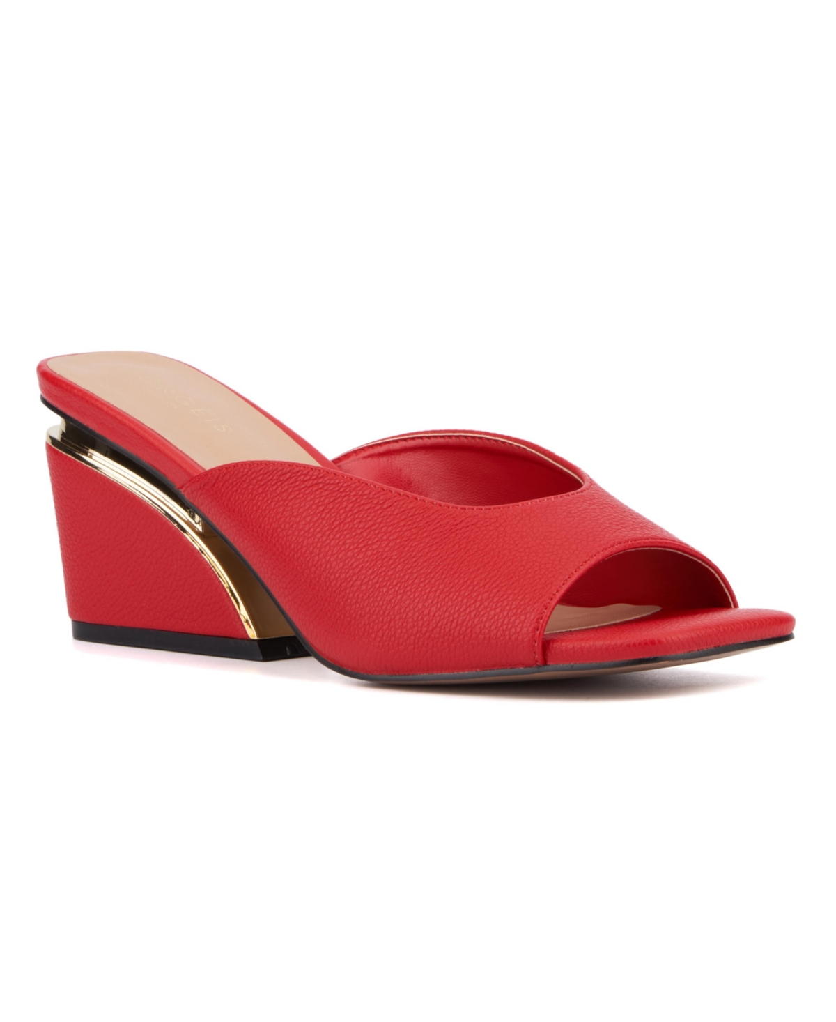 Click here for Womens Carissa Wedge Slide Sandal - Red prices