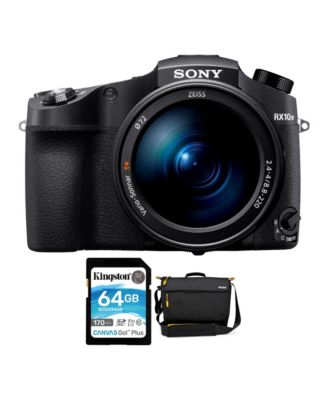 Sony CyberShot RX10 IV Digital Camera with 64GB Memory Card and Bag ...