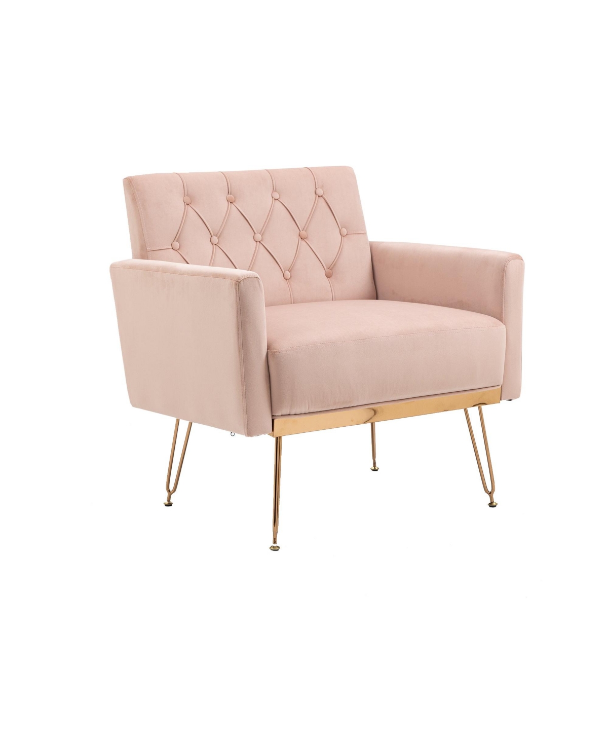 Click here for Mondawe Mustard Yellow Velvet Armchair Single Sofa... prices
