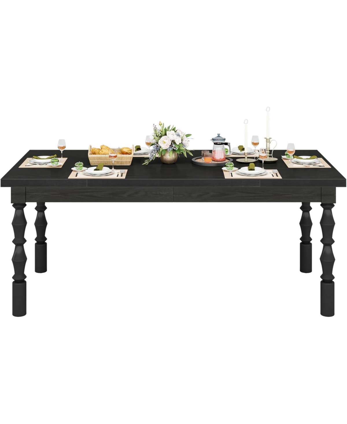 Click here for Tribesigns 62” Wood Dining Table for 4-6 Pe... prices