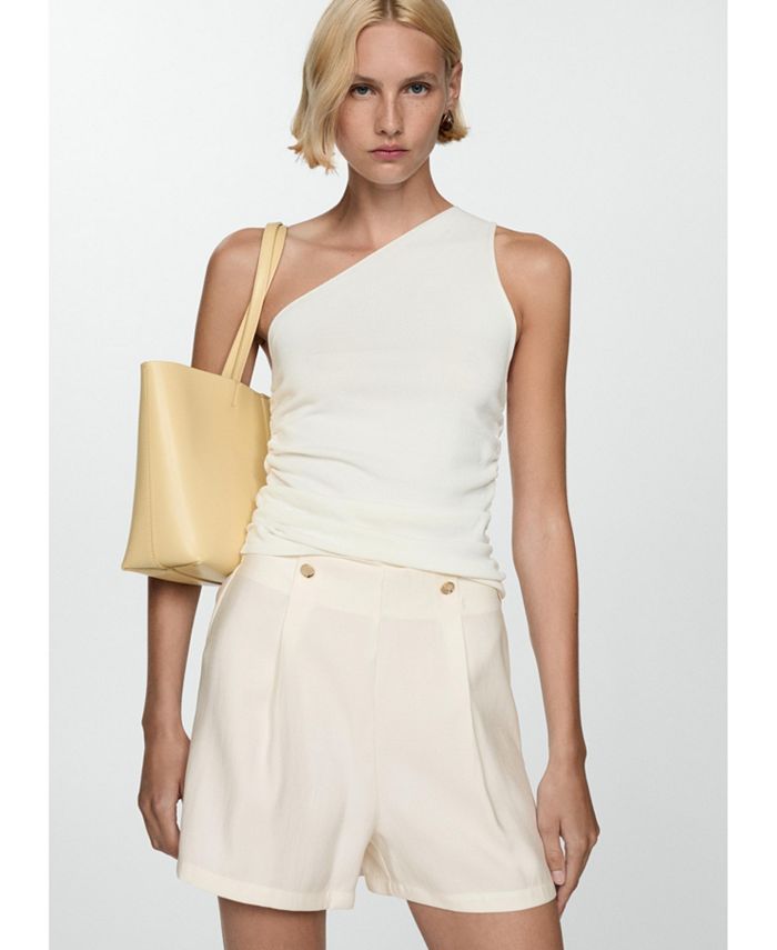 MANGO Women's Jewel Button Shorts - Macy's