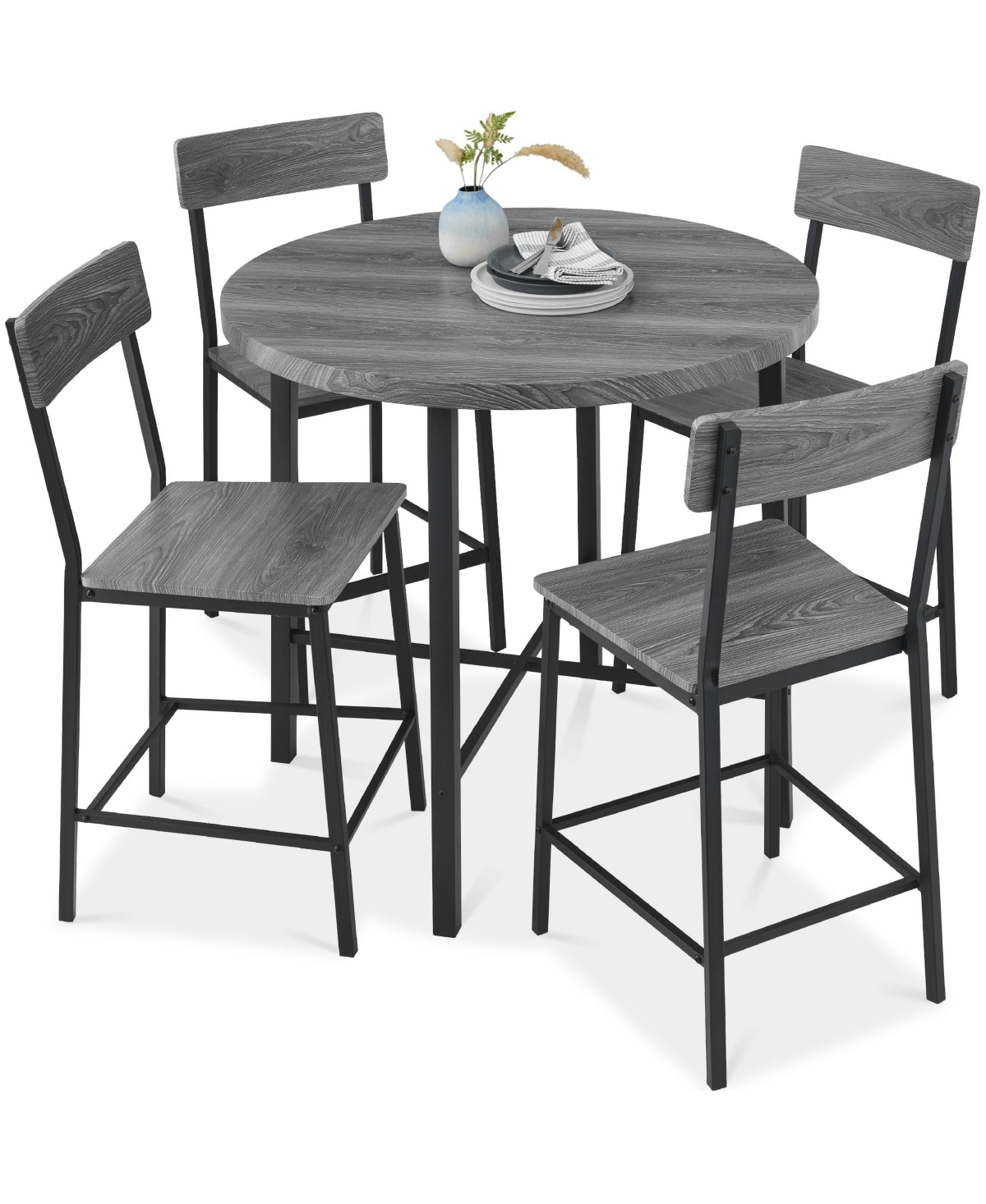 Click here for Best Choice Products 5-Piece Modern Round Counter... prices