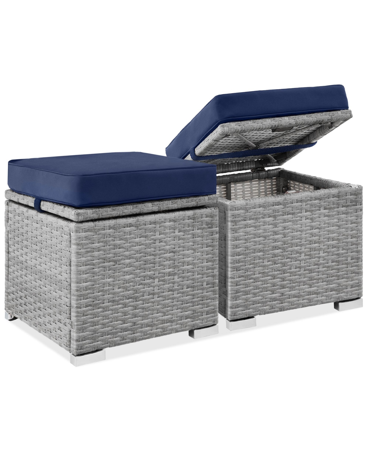 Click here for Best Choice Products Set of 2 Wicker Ottomans  Mul... prices