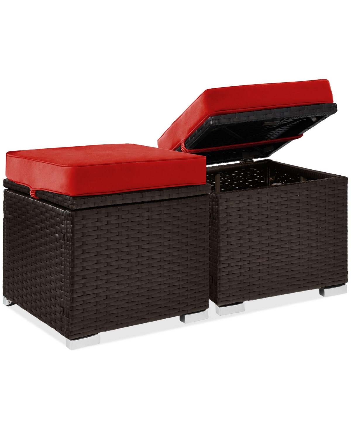 Click here for Best Choice Products Set of 2 Wicker Ottomans  Mul... prices