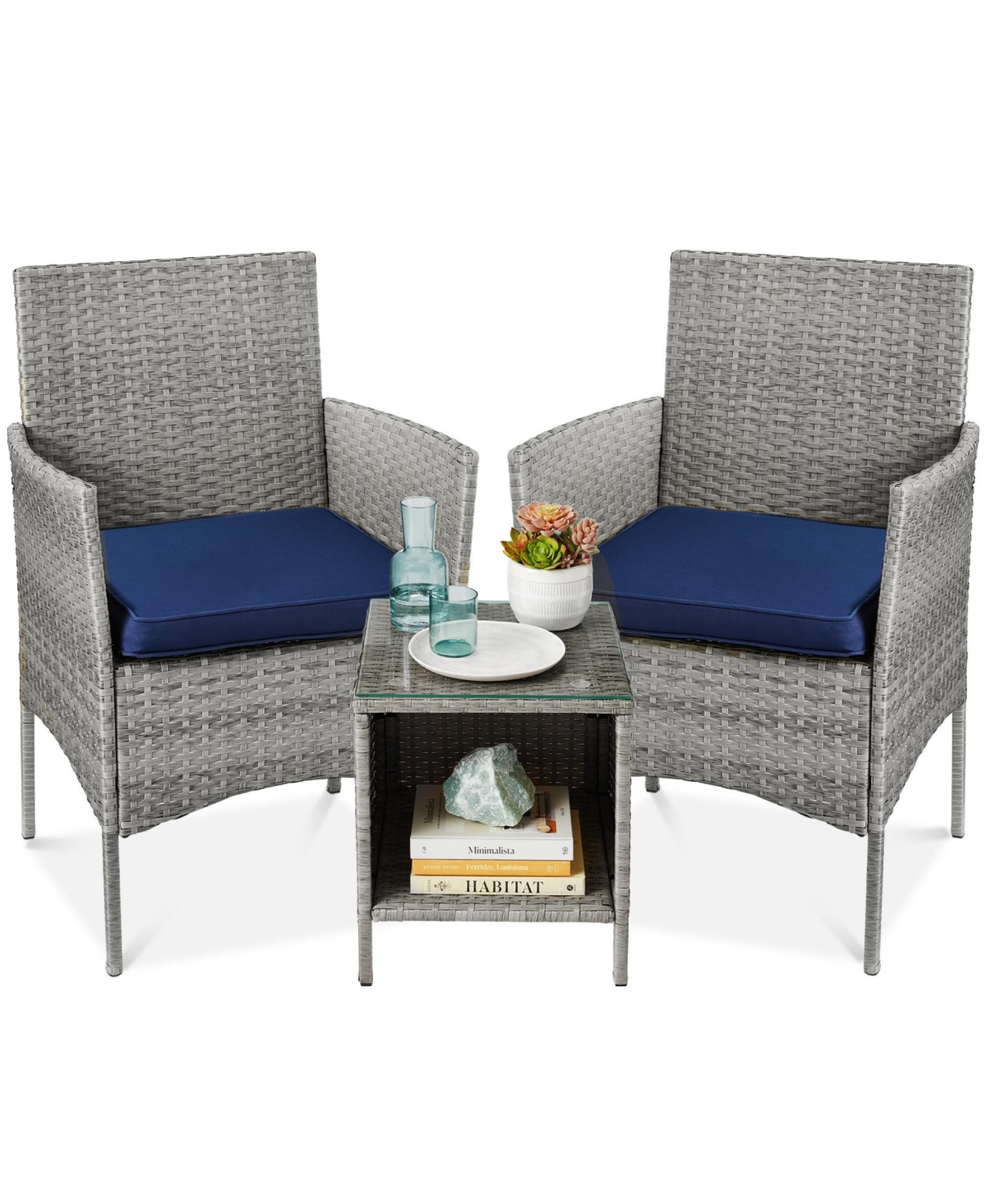 Click here for Best Choice Products 3-Piece Outdoor Wicker Conver... prices