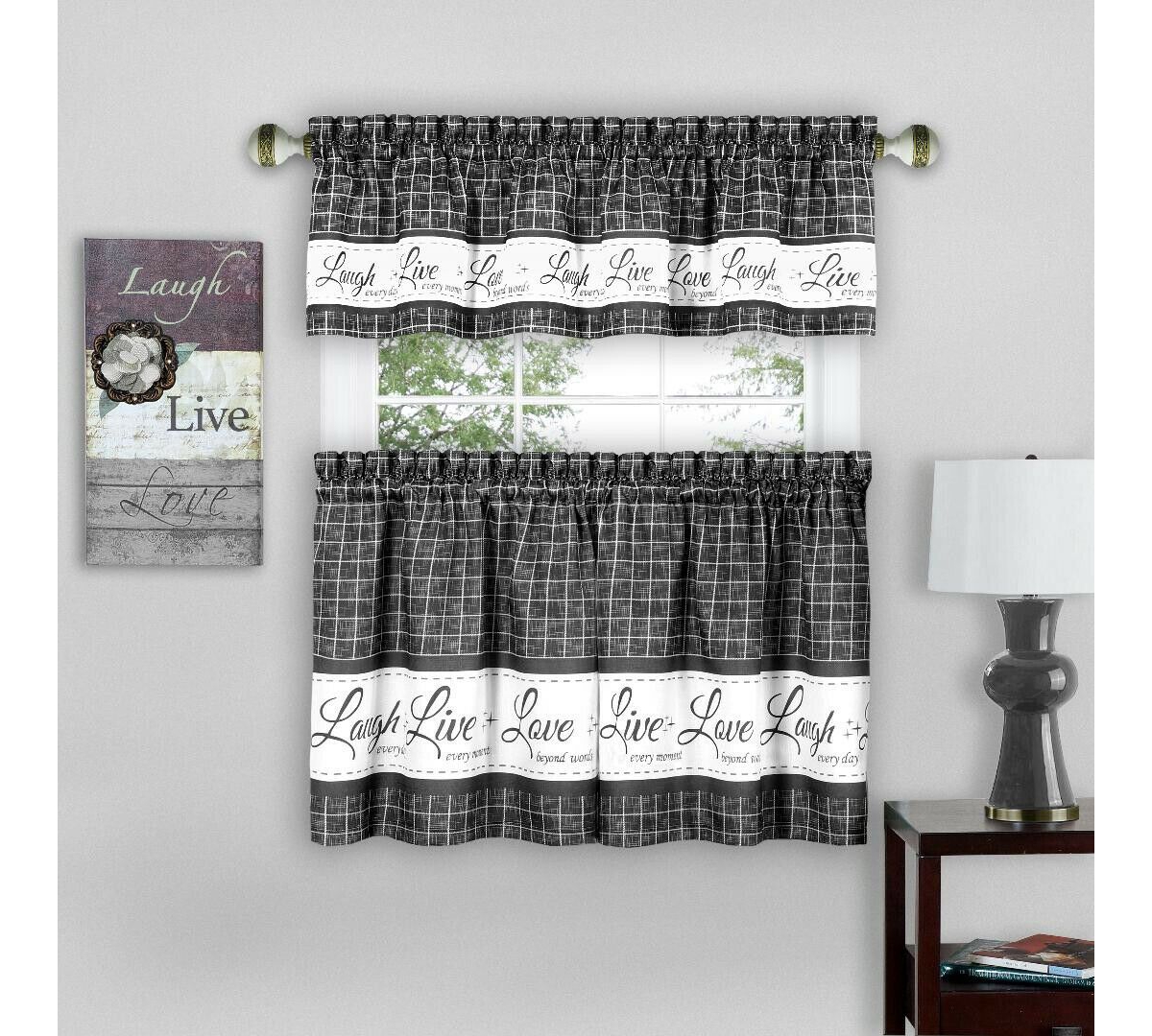 Click here for Kate Aurora Country Farmhouse Plaid Live laugh lov... prices