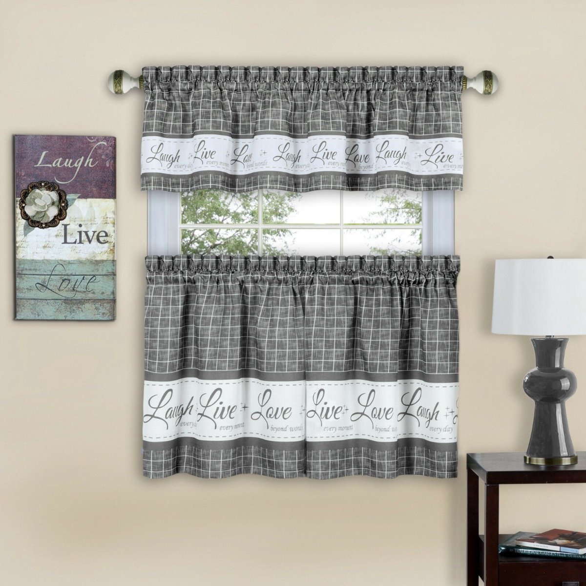 Click here for Kate Aurora Country Farmhouse Plaid Live laugh lov... prices