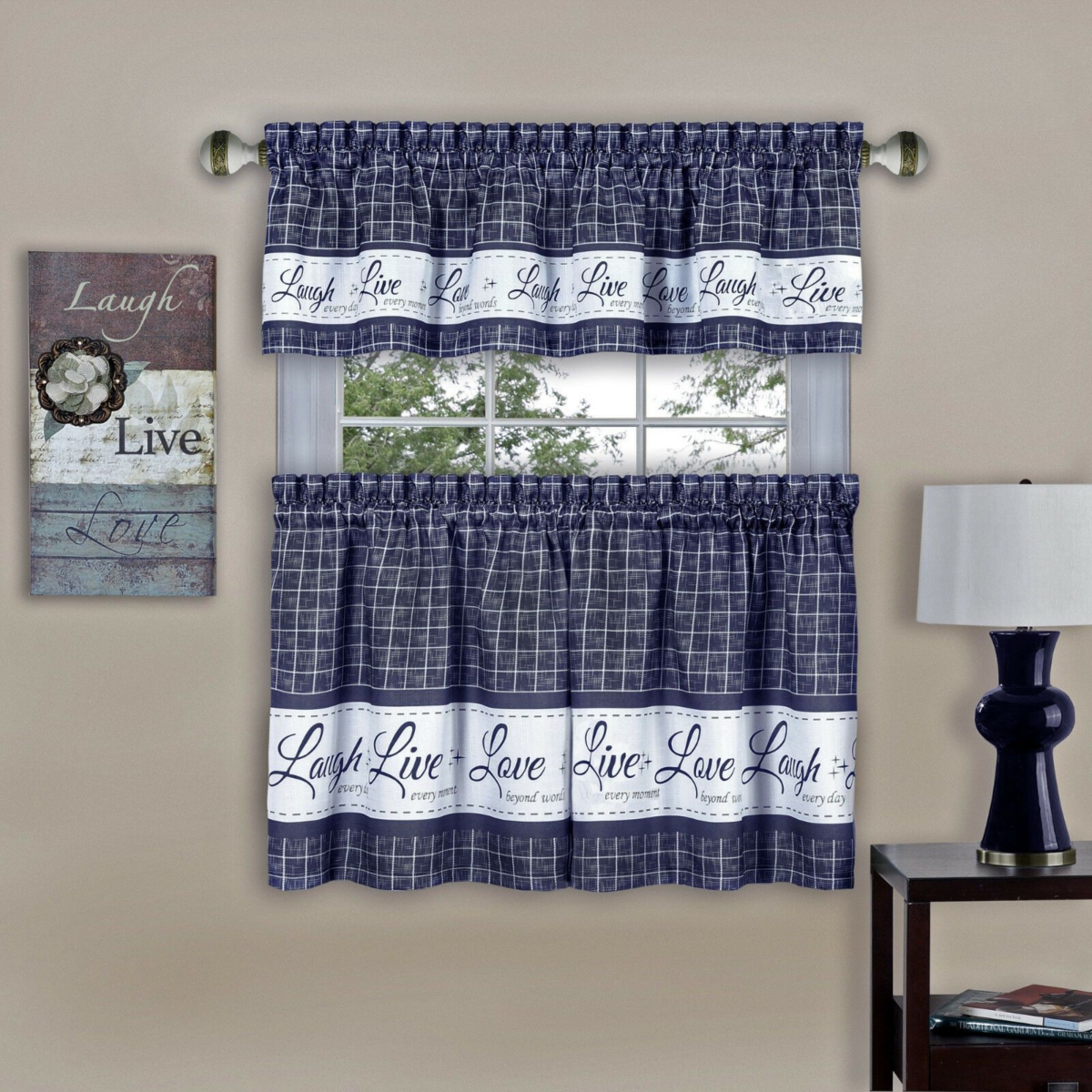 Click here for Kate Aurora Country Farmhouse Plaid Live laugh lov... prices