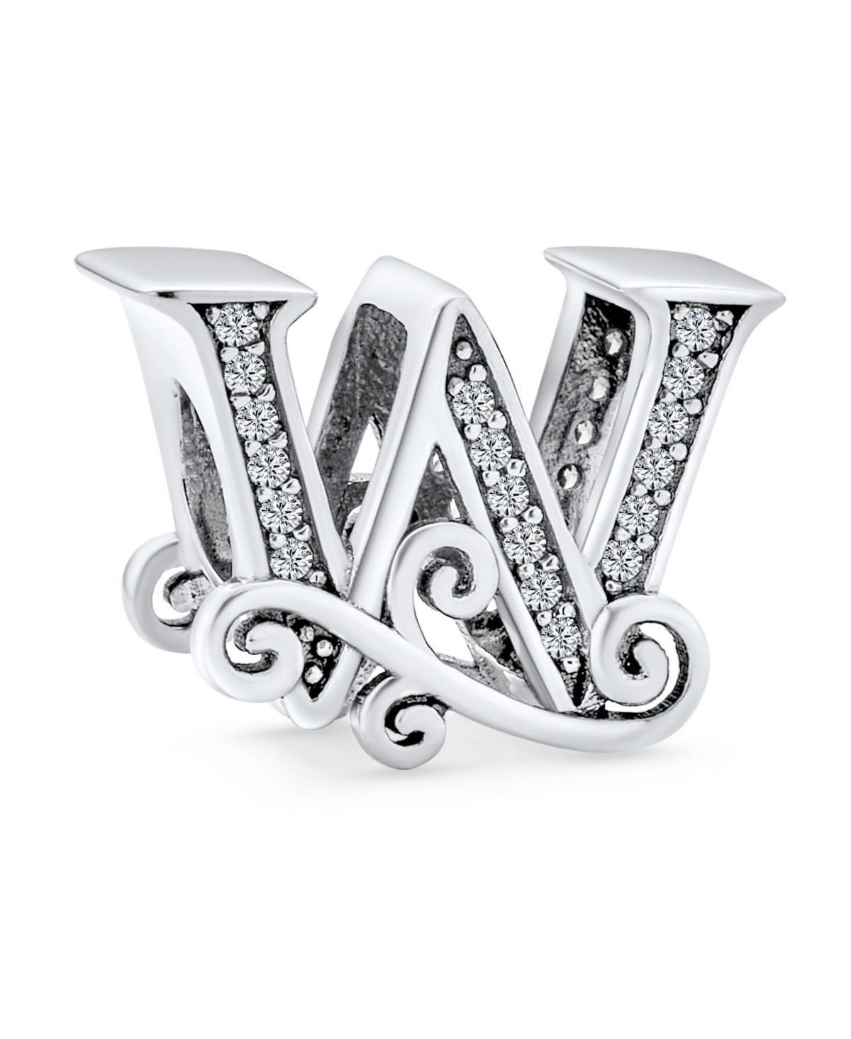 Click here for Bling Jewelry Initial Alphabet Bead Charm Fancy Sc... prices