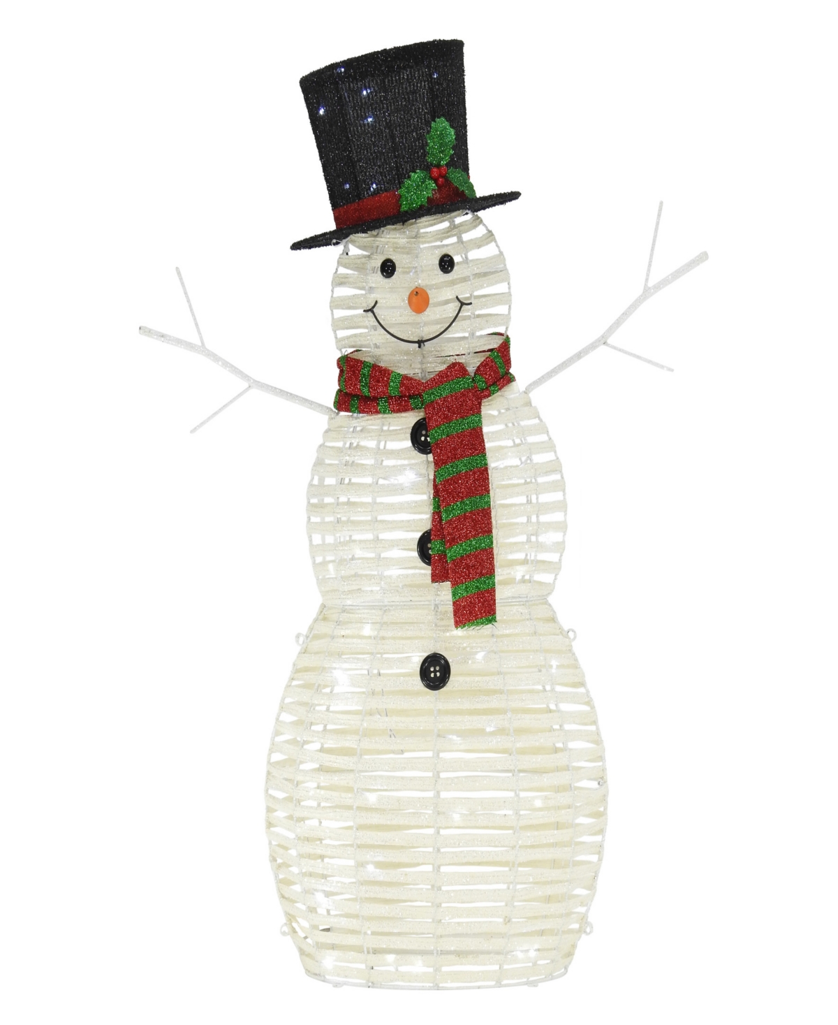 Click here for Puleo 48 Outdoor Pre-Lit Snowman with Led Lights -... prices