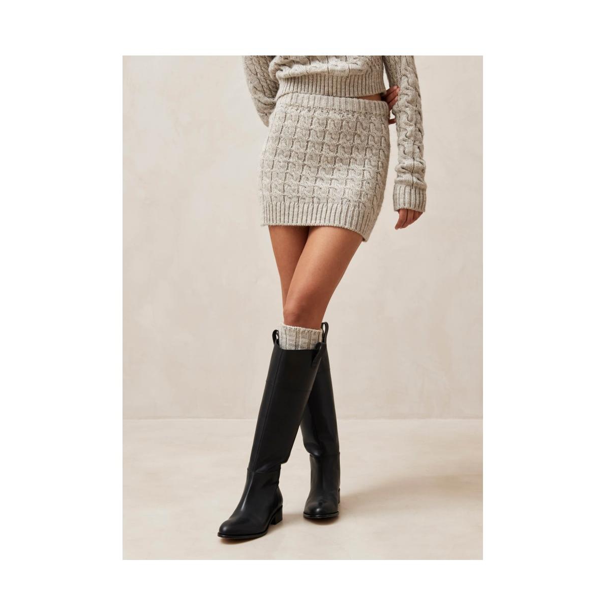 Click here for Alohas Womens Blake Tricot Skirt - Grey prices