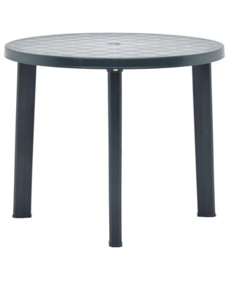 vidaXL Patio Table Green 35" Plastic - Macy's