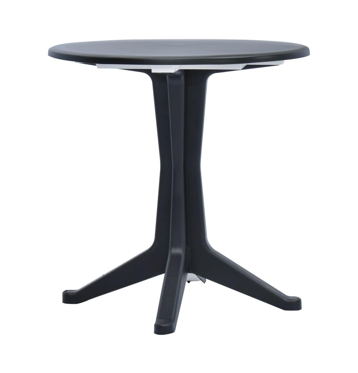 Click here for vidaXL Patio Table Anthracite 27.6 Plastic - Anthr... prices