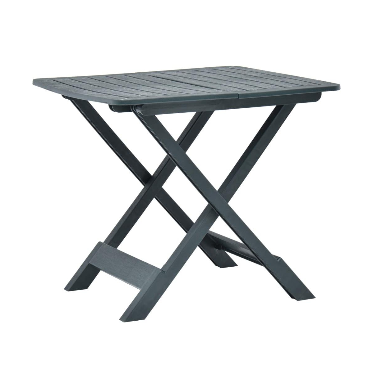 Click here for vidaXL Folding Patio Table Green 31.1x28.3x27.6 Pl... prices