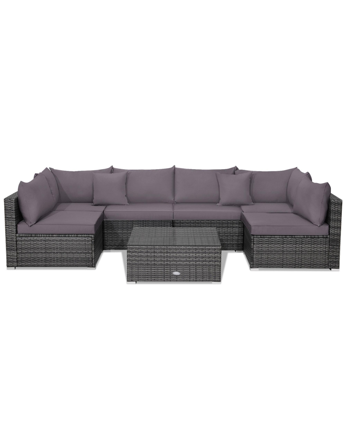 Click here for Gymax 7PCS Patio Rattan Sectional Sofa Set Outdoor... prices