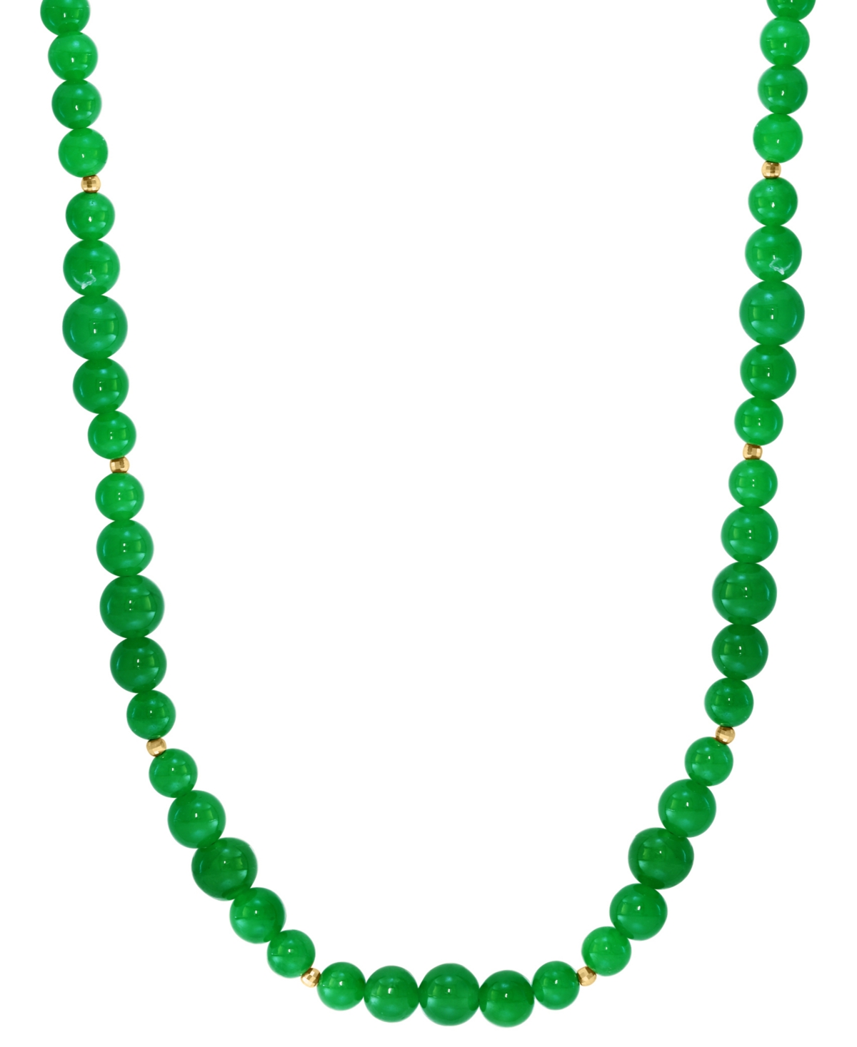 Click here for Effy Dyed Green Jade & Polished Bead Collar Neckla... prices