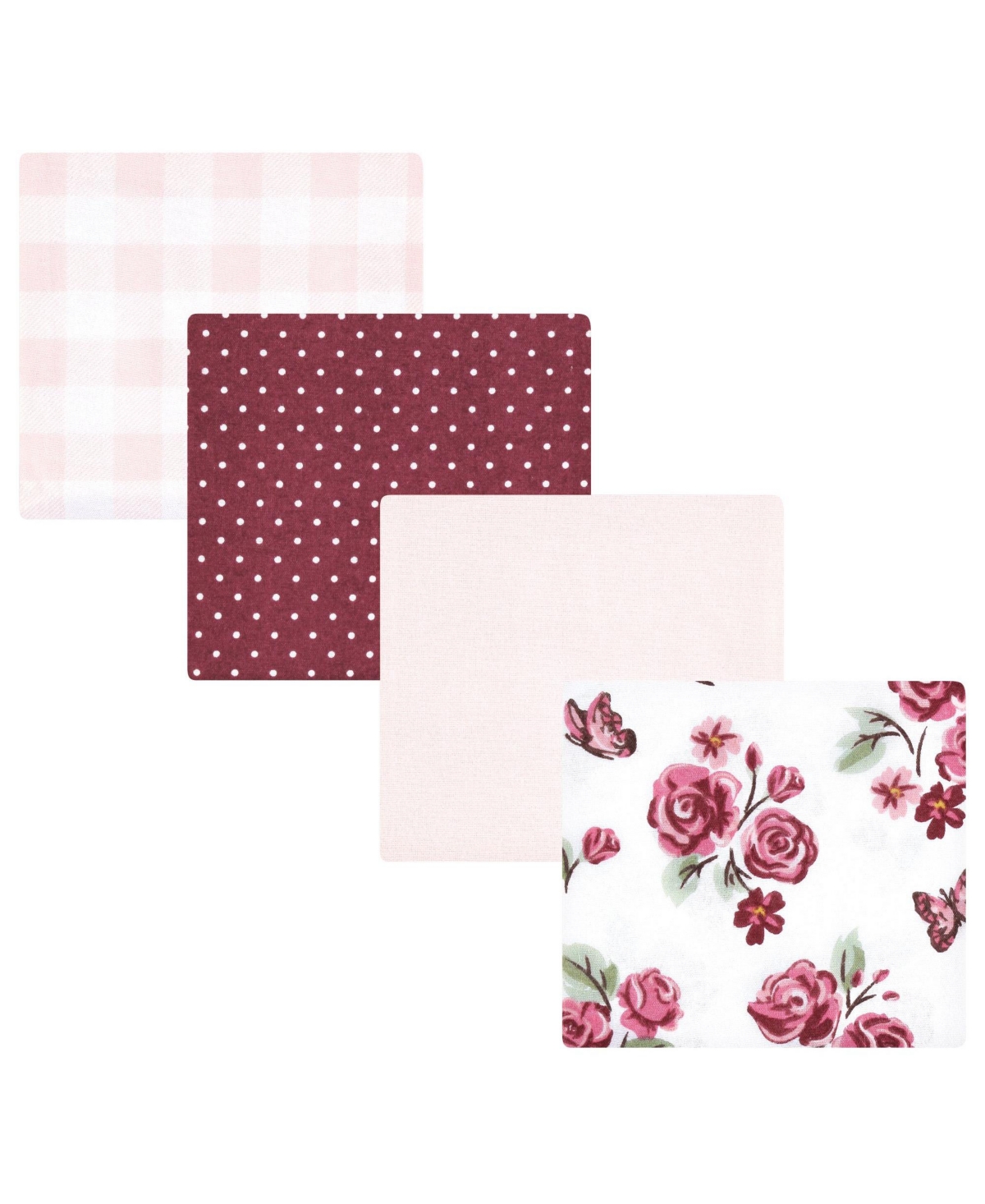 Click here for Hudson Baby Girls 4Pk Flannel Receiving Blanket (C... prices