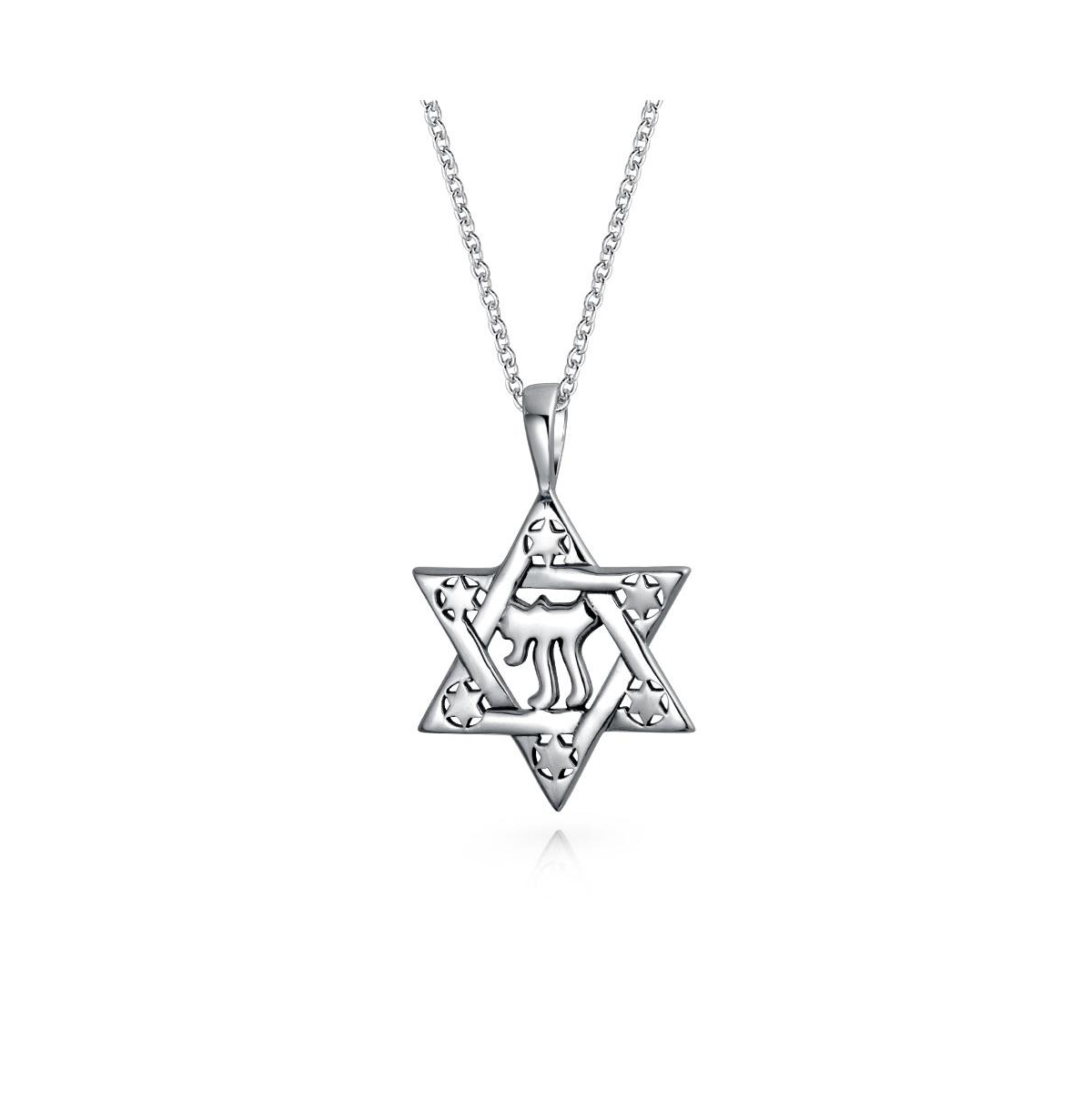 Click here for Bling Jewelry Hanukkah Chai Symbol Star of David P... prices