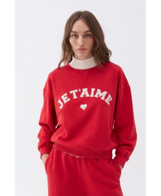 NOCTURNE Women's Embroidered Sweatshirt - Macy's