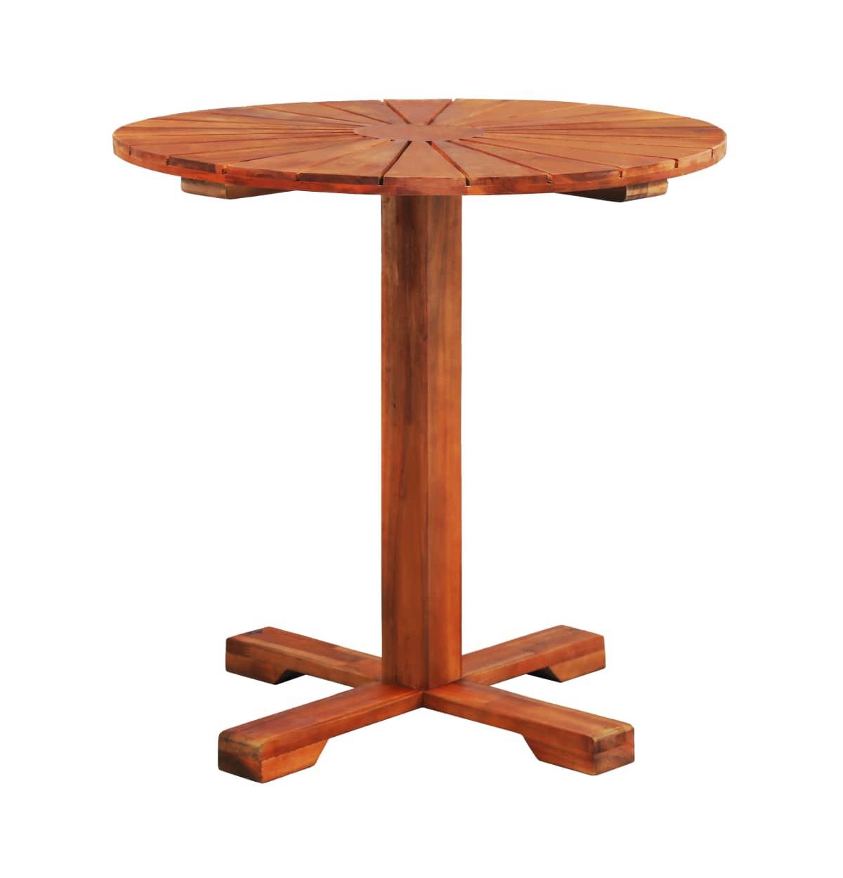 Click here for vidaXL Bistro Table 27.6x27.6 Solid Acacia Wood -... prices