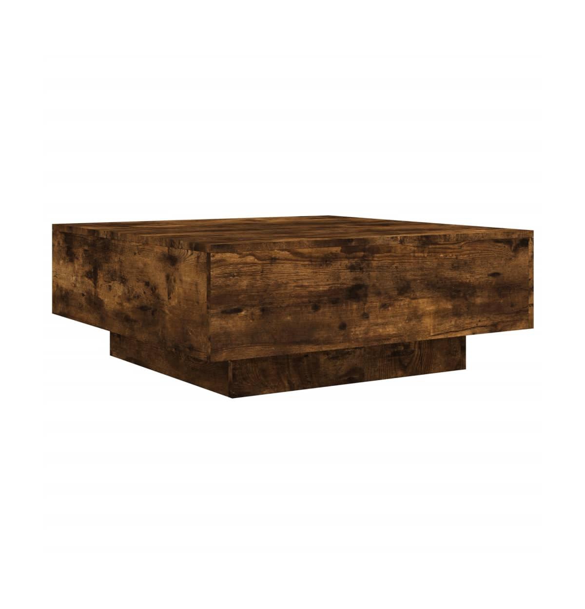 Click here for vidaXL Coffee Table with Led Lights Smoked Oak 31.... prices