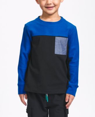 Sovereign Code Little Boys Textured Color Blocked Long Sleeve Tee - Macy's