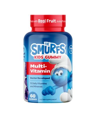 Smurfs Multivitamin Kids Vitamin Gummies, Includes 15 Daily Vitamins ...