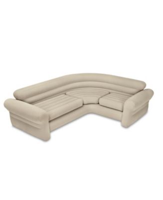Intex Inflatable Corner Living Room Neutral Sectional Sofa 68575EP (2 ...