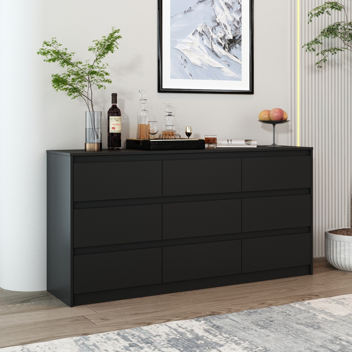 Click here for Homsee Silver Wood 9-Drawer Dresser Modern Style w... prices