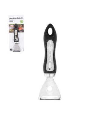Hamilton Beach Y Shape Peeler Stainless Steel 7.5in Soft Touch Handle Vegetable Y shape Peeler Ergonomic Non Slip Handle Sharp Blade Apple Peelers for Fruit Carrot Veggie Potatoes Black Macy s