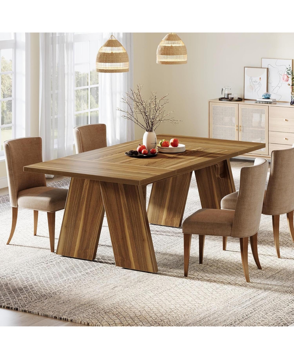 Click here for Tribesigns 71" Large Dining Table for 6 Peopl... prices