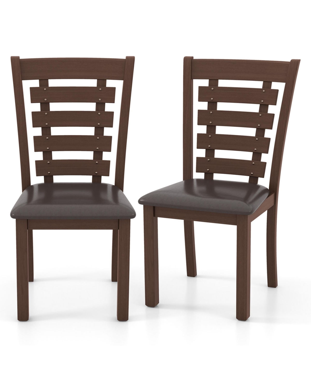 Click here for Wooden Dining Chairs Set of 2 with Upholstered Sea... prices