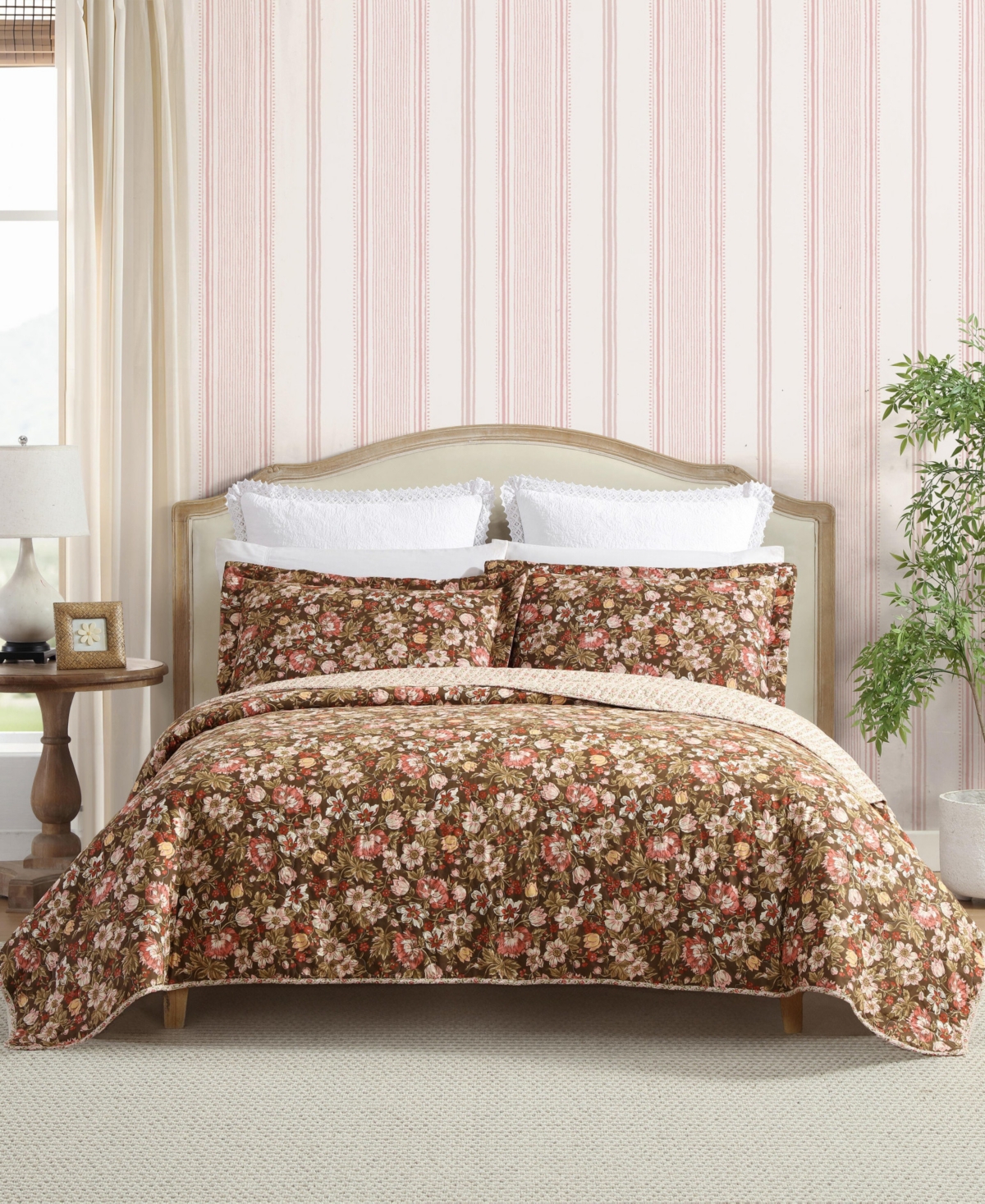Click here for Laura Ashley Marta Reversible 2-Pc. Quilt Set  Twi... prices