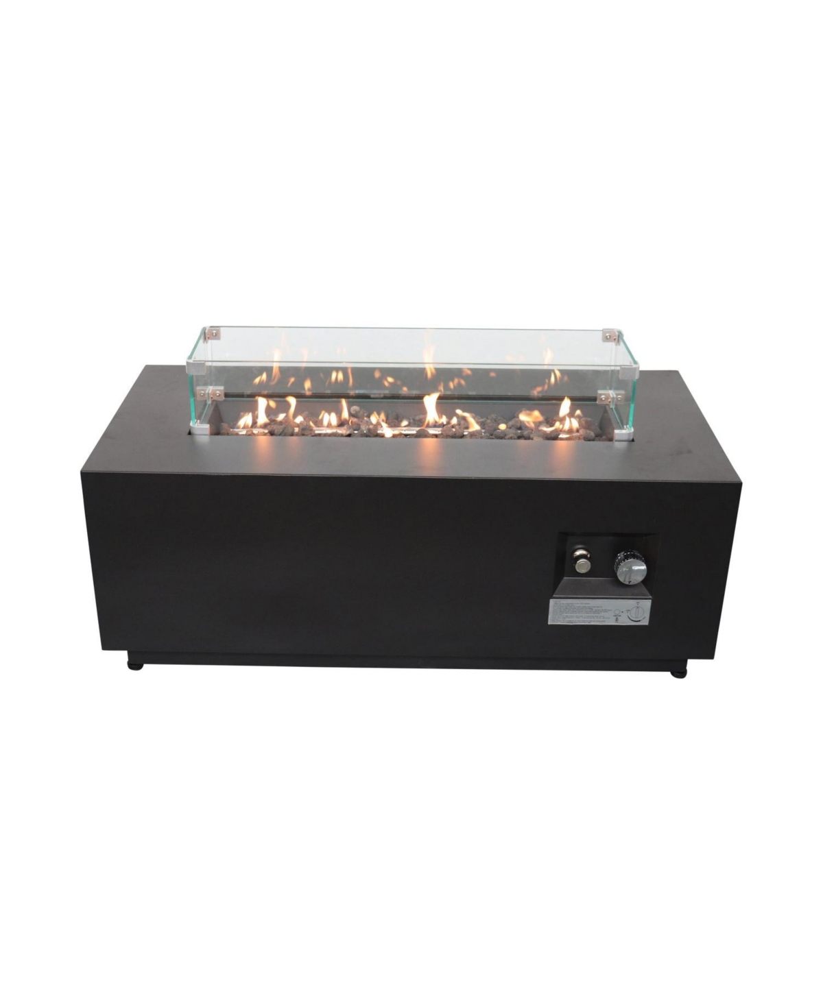 Click here for Mondawe 16 H x 42 W Steel Outdoor Fire Pit Table w... prices