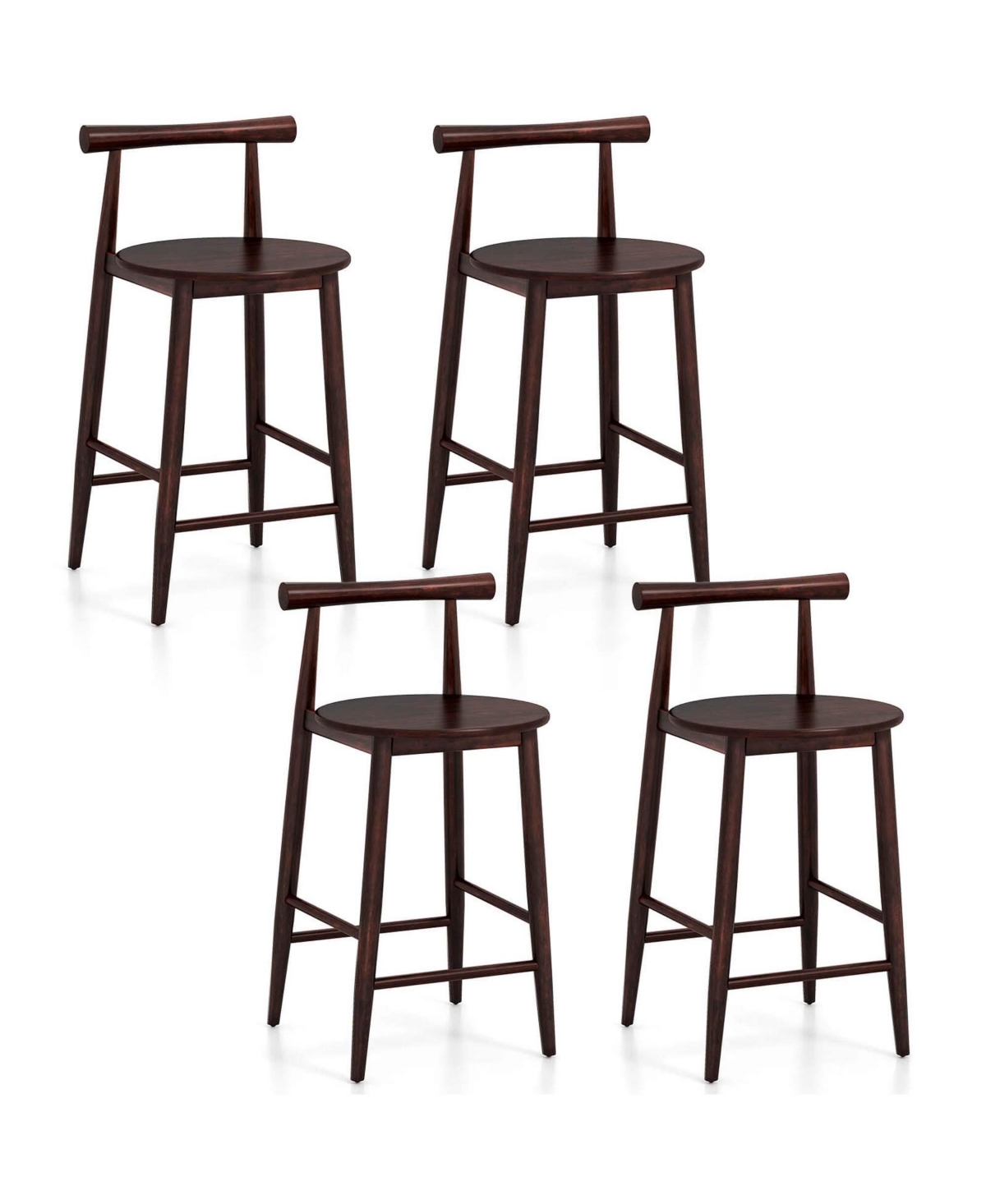 Click here for Bar Chair Counter Height Stools Set of 4 with Acac... prices
