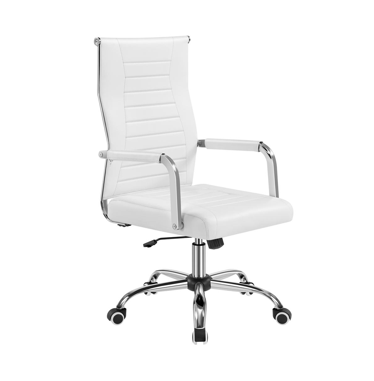 Click here for Yaheetech 360° Swivel Mid-back Modern Faux Le... prices