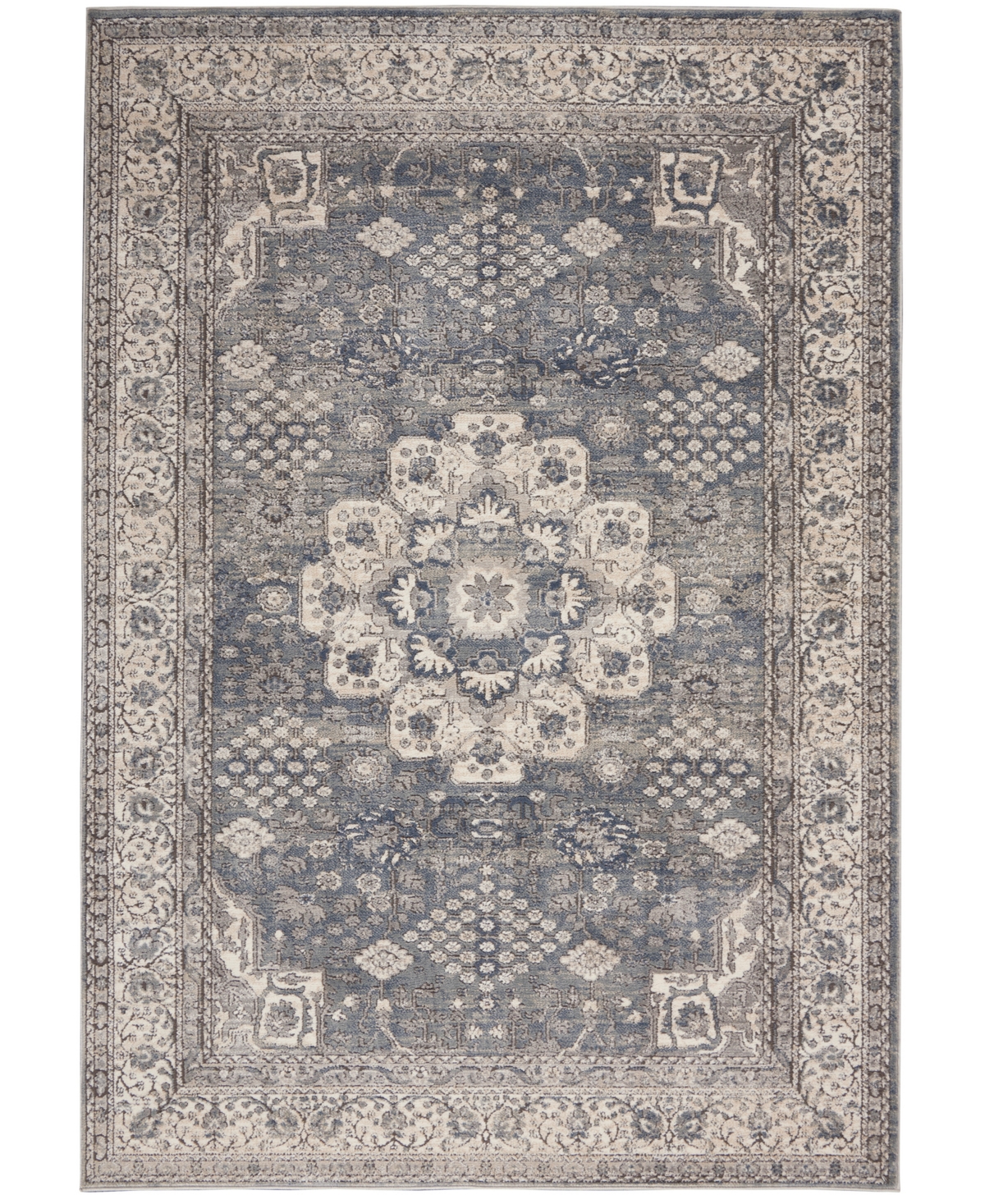 Click here for Nourison Home Quarry QUA07 39x59 Area Rug - Gray/I... prices