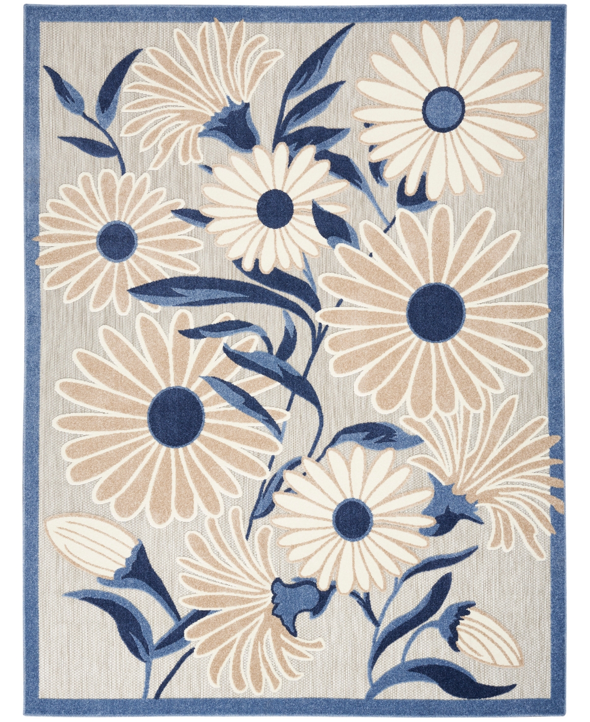 Click here for Nourison Home Aloha ALH33 36x56 Area Rug - Blue/Gr... prices