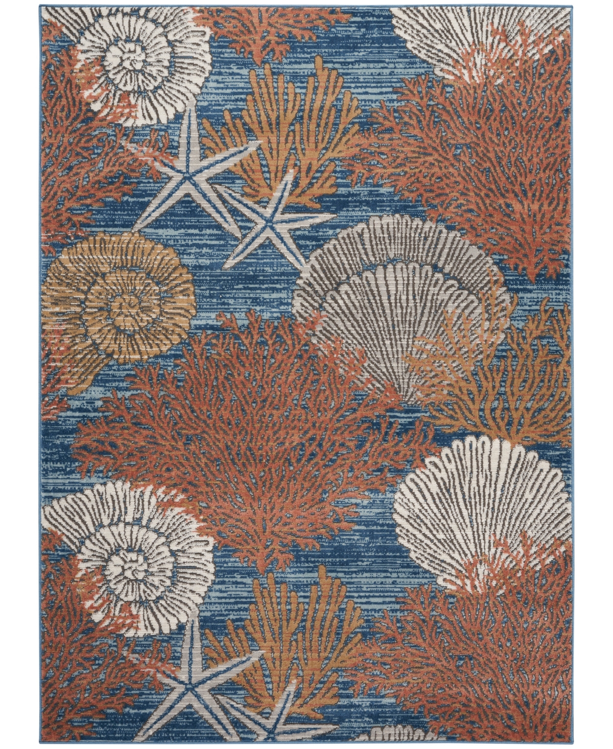 Click here for Nourison Home Seaside SDS04 4x6 Area Rug - Blue/Mu... prices
